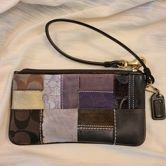 Coach | Bags | Coach Patchwork Wristlet 47 | Poshmark